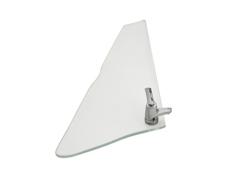 Spider vent window, built 1970-93, clear with locking lever on the ri